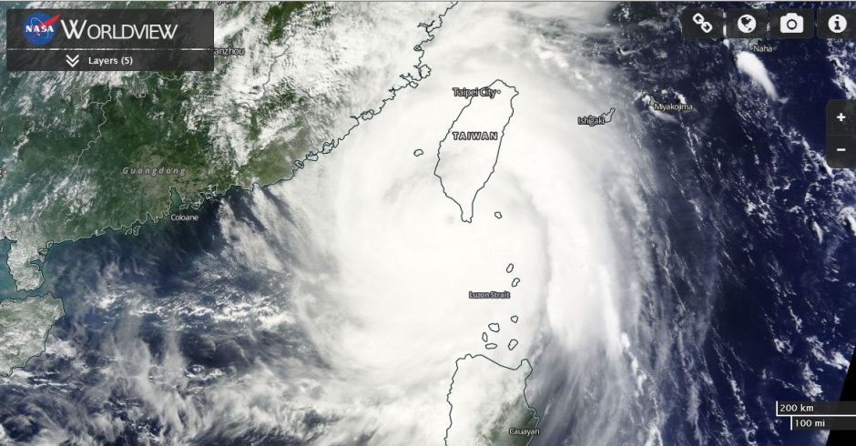 Super Typhoon Meranti strikes Taiwan 14 and 15 September 2016 - Extreme ...