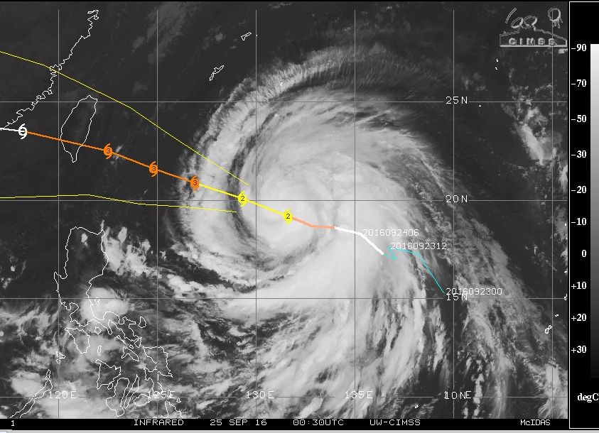 Typhoon Megi - Taiwan September 25 to 27 2016 - Extreme Storms