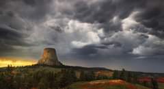 'The Devil' Devils Tower is a 264-meter (867-foot) rock formation in ...