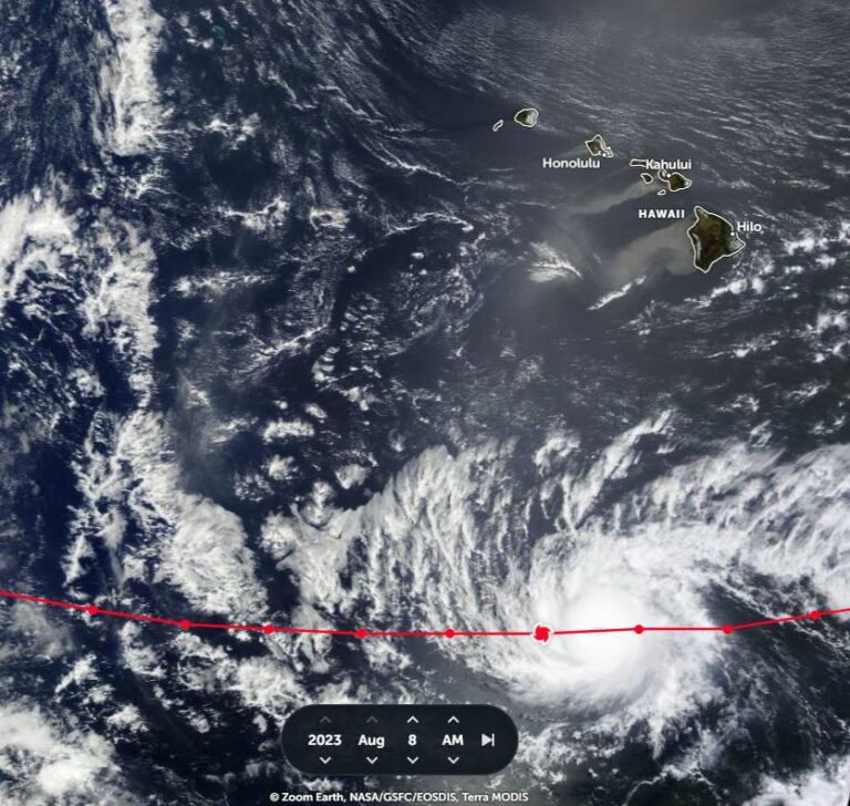 Hurricane Dora South of Hawaii - Extreme Storms